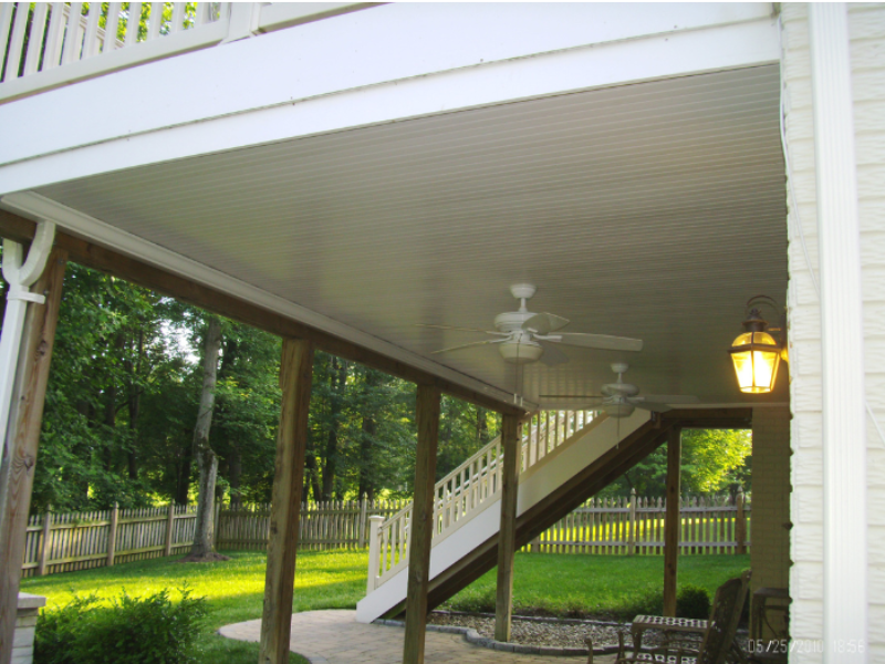 Under Deck Rain Carrying Systems Create Dry Space Under Your Deck
